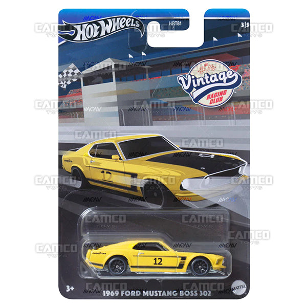 Hot Wheels Vintage Racing Club - 1969 Ford Mustang Boss 302 3/5 yellow ...