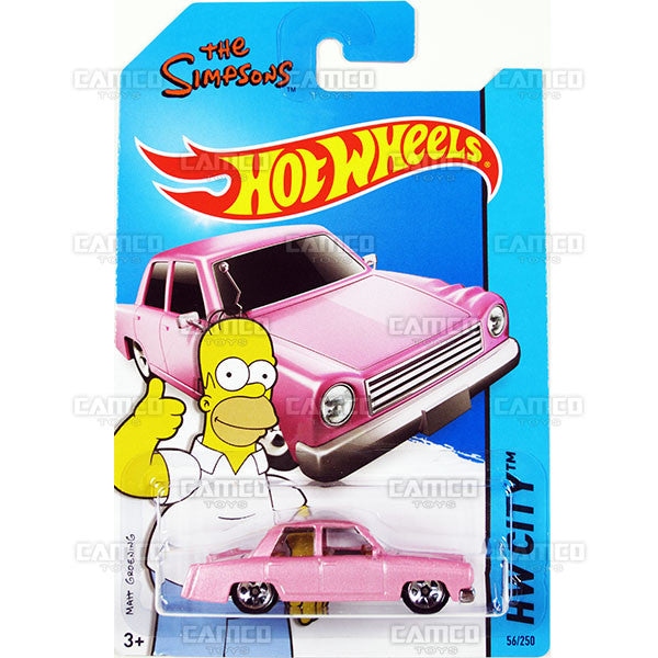 The Simpsons Family Car #56 pink - 2015 Hot Wheels basic - Camco Toys